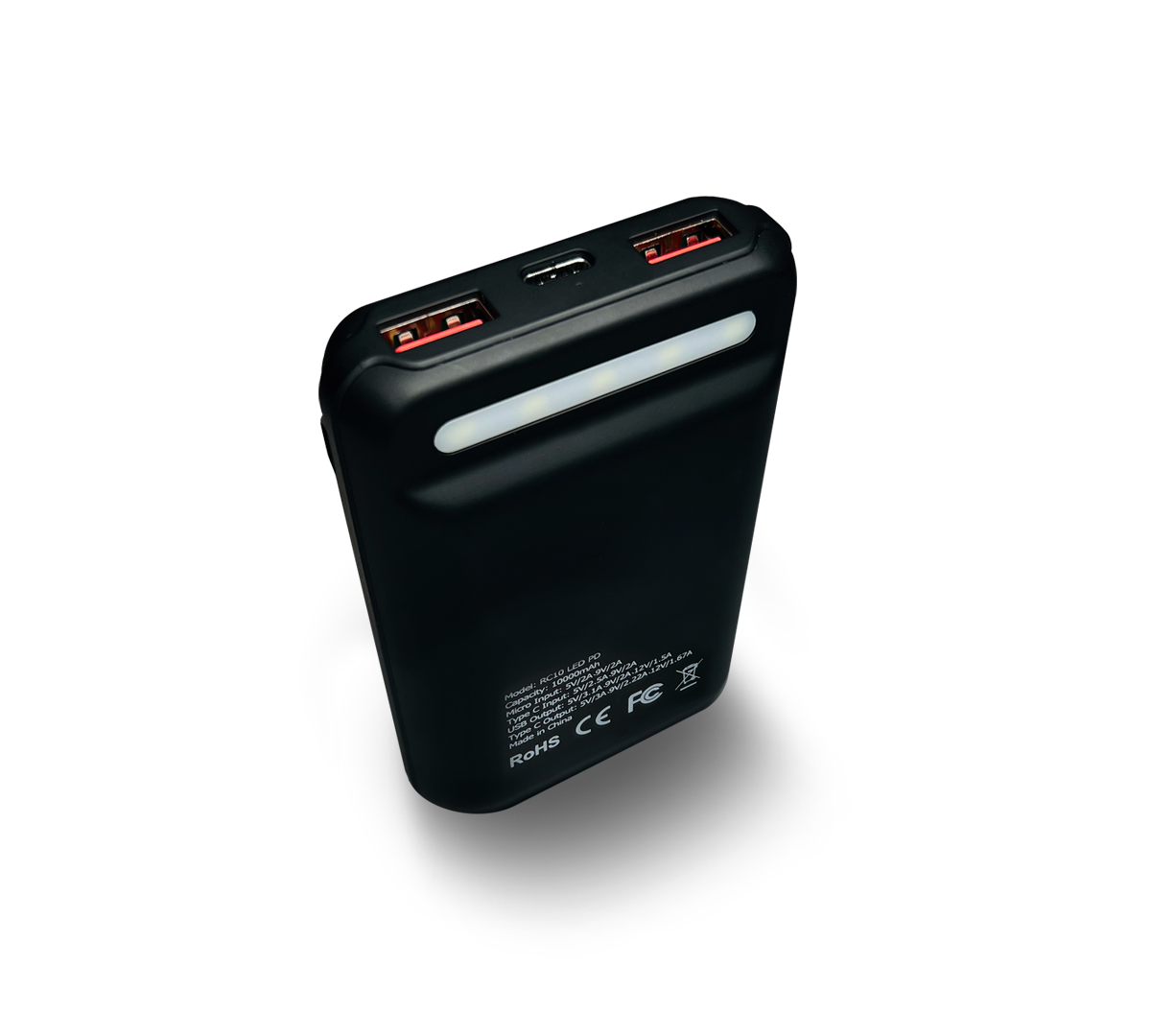 Red-E RC10 PD LED 10k mAh Power Bank + 3in1 Cable